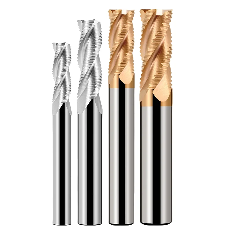 Factory Milling Cutter CNC Tools Endmill Solid Carbide HRC45 HRC55 HRC65 Endmill 4 Flute Flat ...