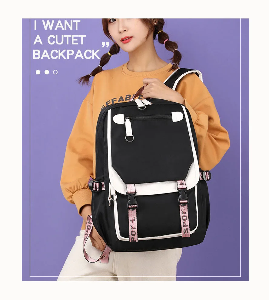 Demon Slayer Kimetsu No Yaiba Anime Usb Charging Backpack Large ...