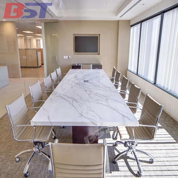 Office Modern Large Meeting Room Cafe Table And Chairs White Square 10/ ...