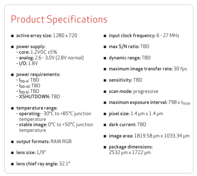 4mm Industrial Endoscopy Camera Module With Omnivision 1/9'' Ov9734 ...