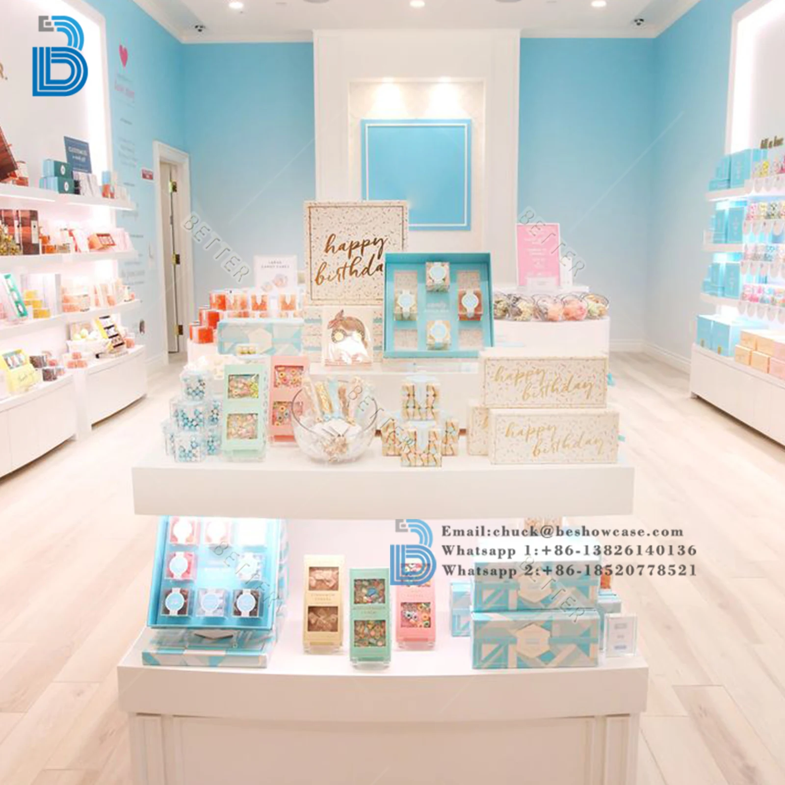 Modern Style Candy Store Displays Interior Design Decorations Candy ...