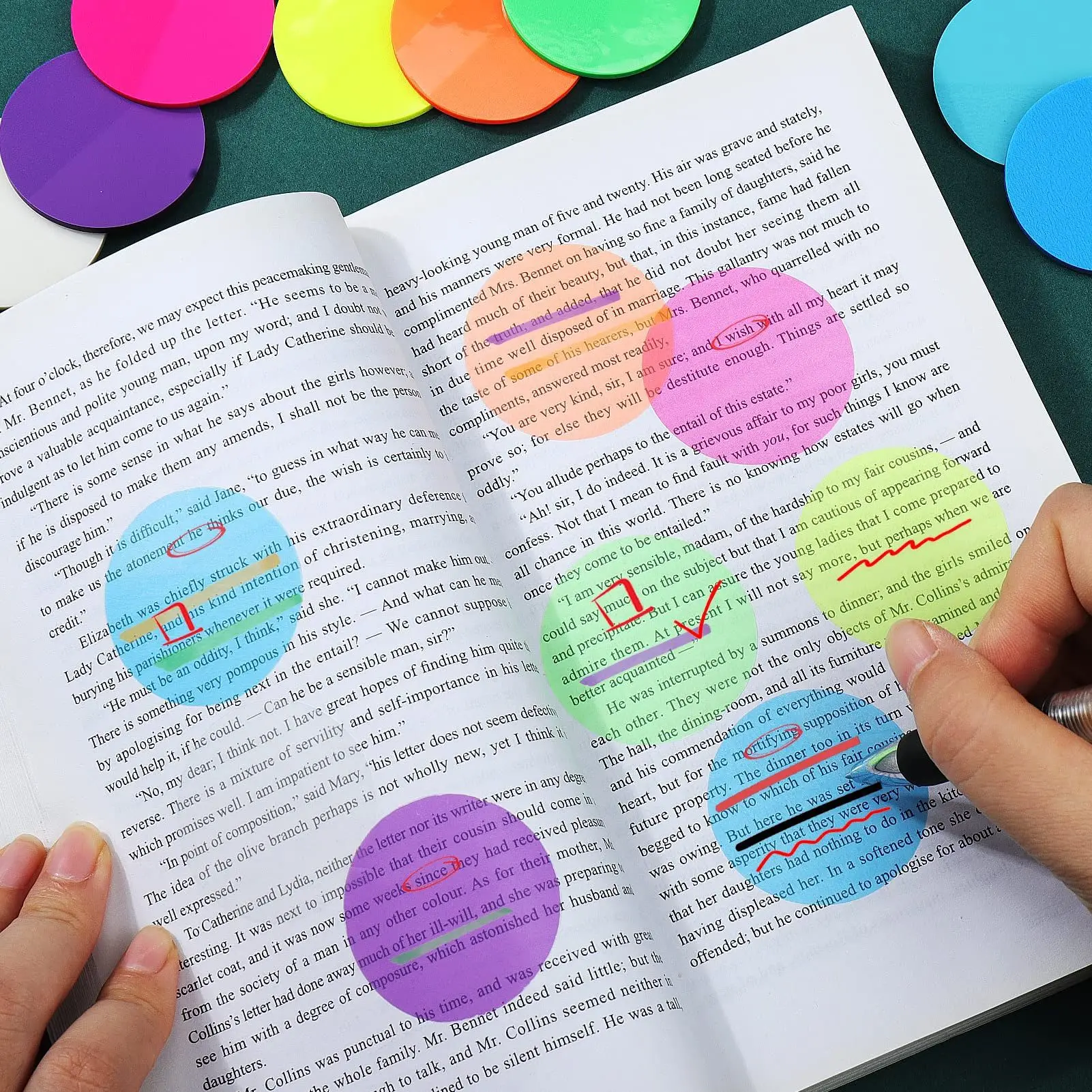 Cmyk Colorful Round Transparent Customized Sticky Notes Wholesale Price ...