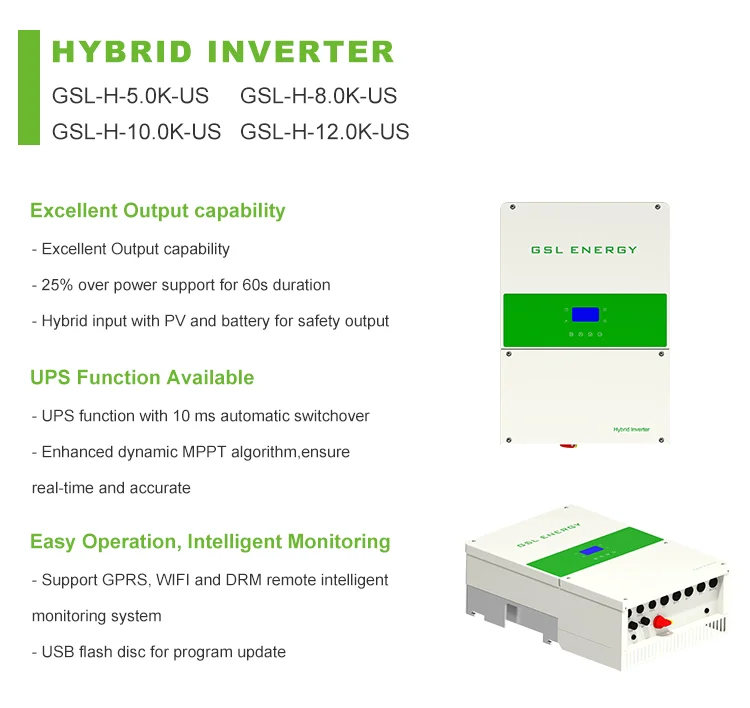 GSL ENERGY 12kw Solar Hybrid Inverter - Splitface off Grid