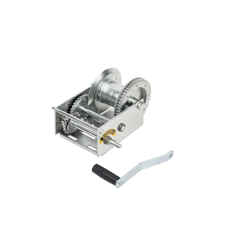 Trailer Single Speed Hand Winch With Wire Rope Manual Portable Hand ...