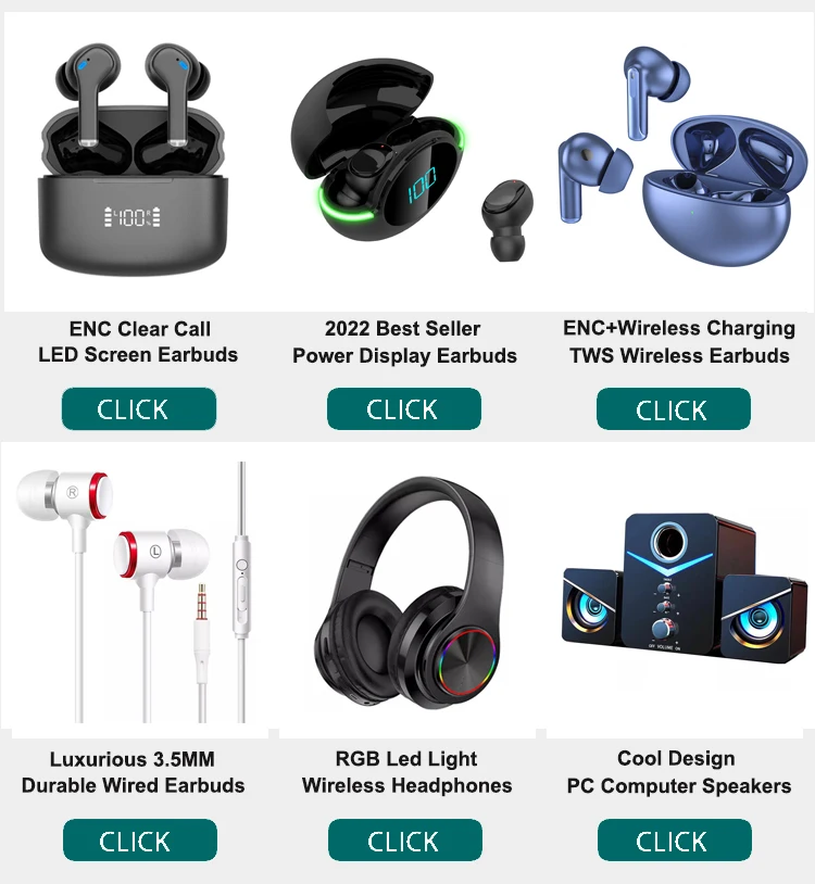 ANC Touch Screen Display Earbuds - True Wireless Airbuds