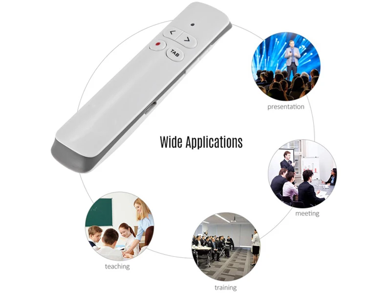 2.4g Laser Ppt Presenter Pointer With Red Laser Pointer Rechargeable ...