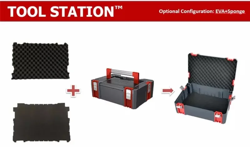VERTAK Mechanic Modular ABS Plastic Toolbox - Versatile & Durable