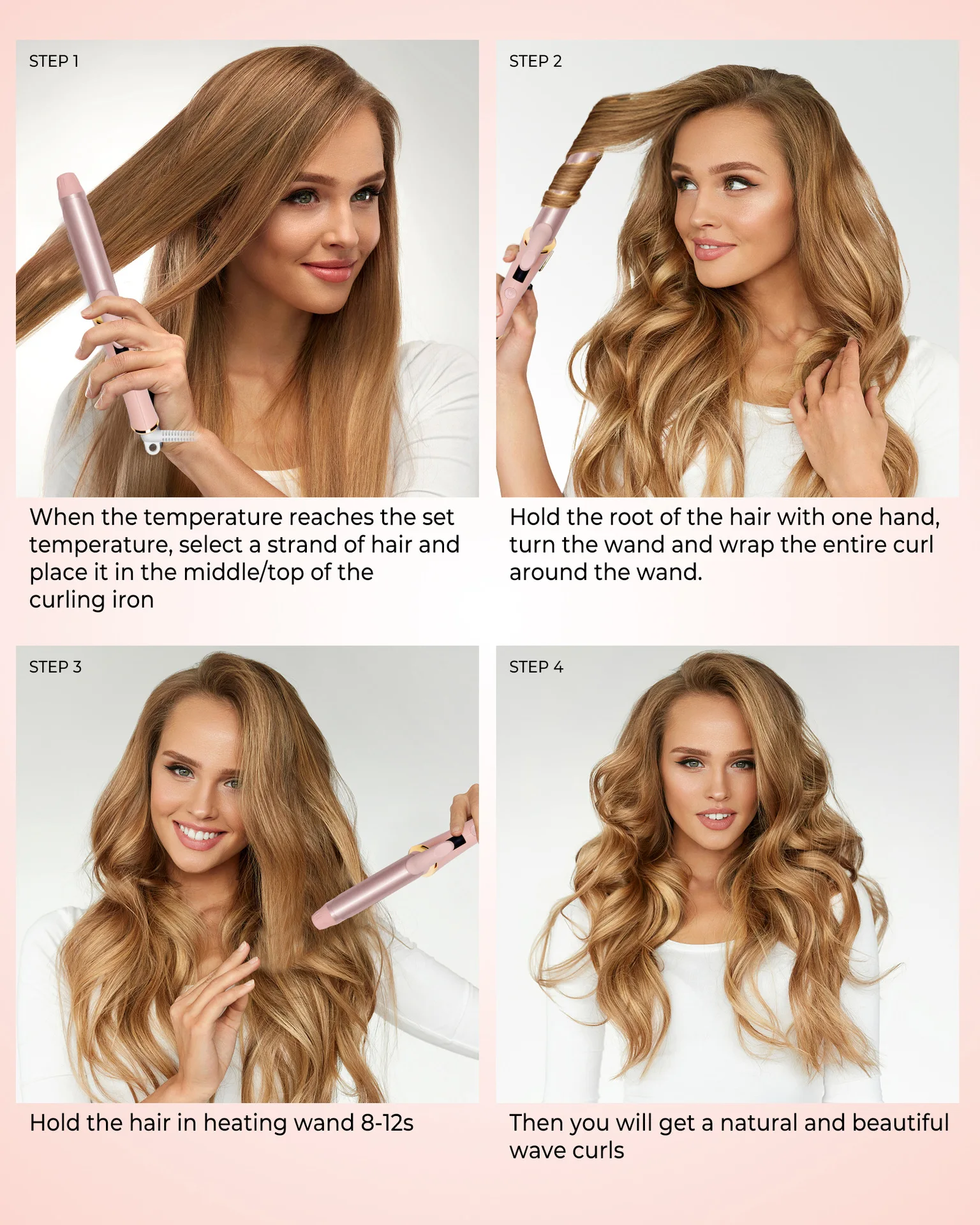 Professional Sexy Curly Hair Curling Iron PTC Heater for Long Hair ...