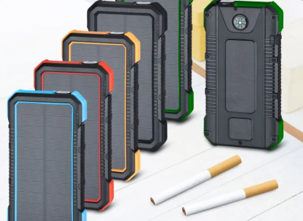 Outdoor Solar Panels Energy Blowing Cigarette Lighting Charging Phone ...