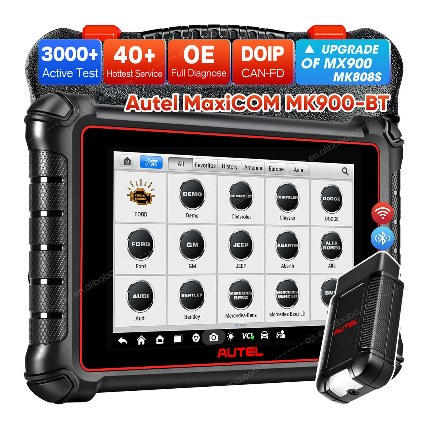 Autel Maxicom Mk900bt Car Diagnostic Tool Altar Mk808 Mk808s Mk808bt Pro Mk 808 900 Bt ...
