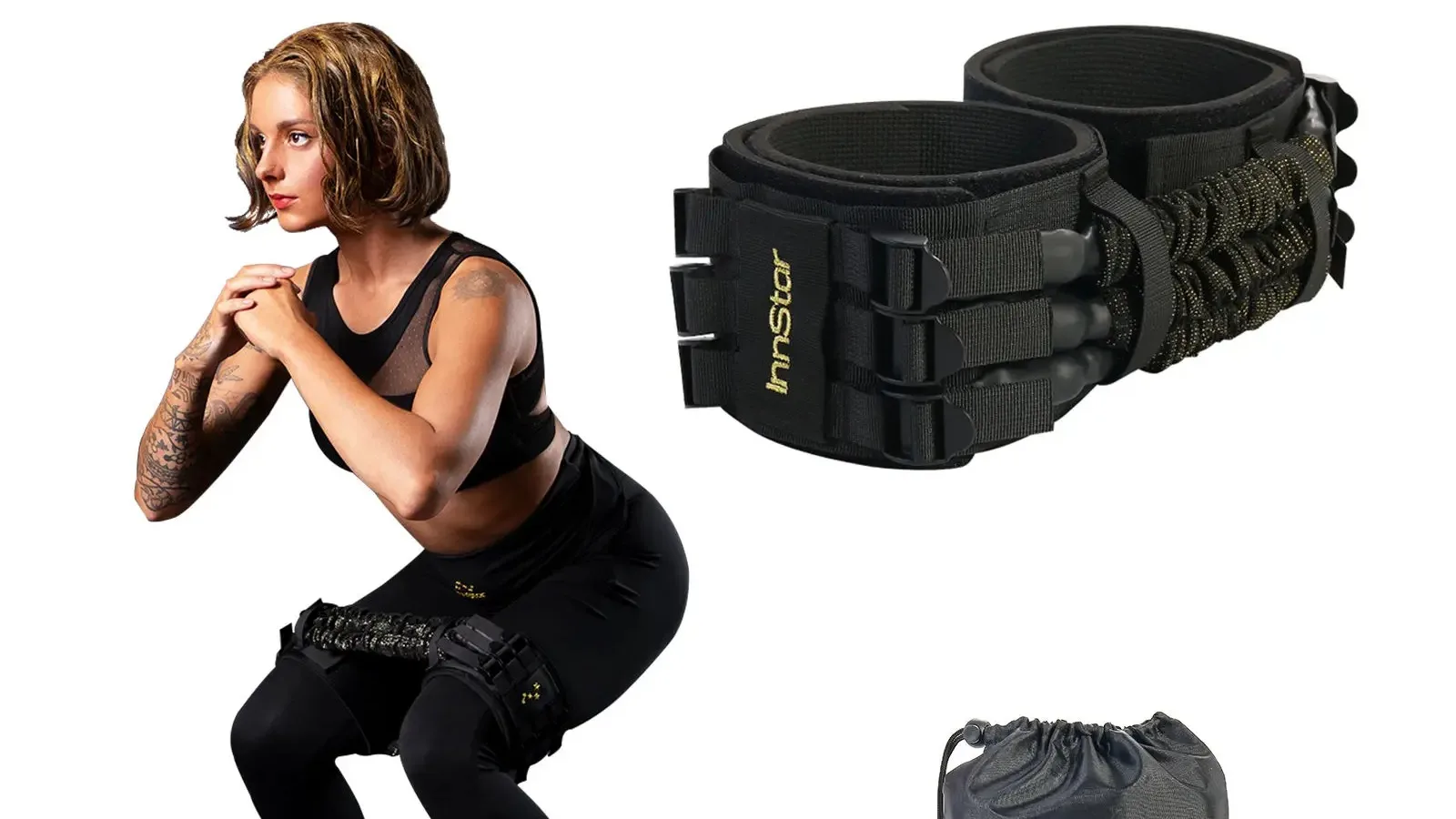 Innstar Latex Fitness Loop Band Gym Booty Bands Set Workout Glutes
