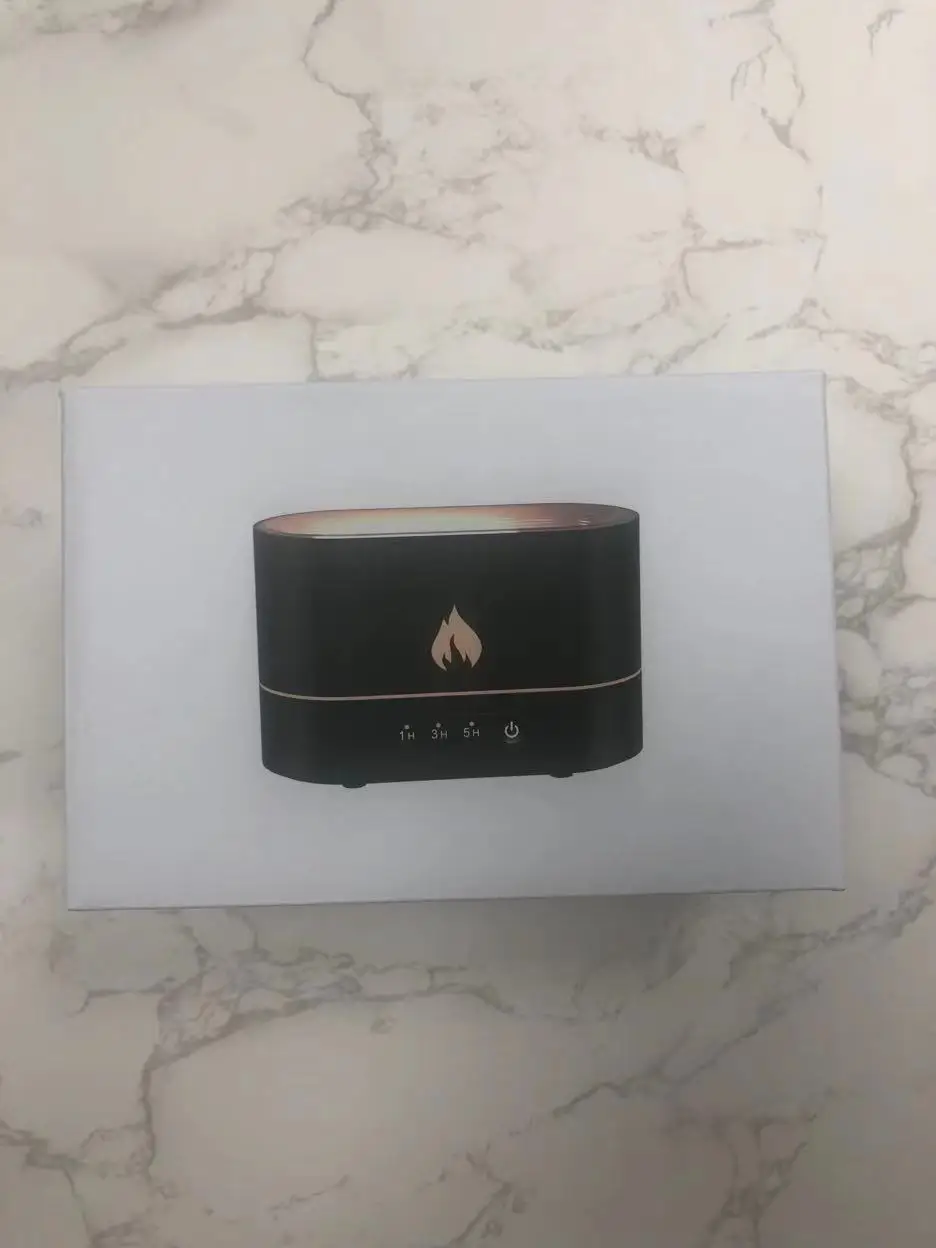 Realistic 3d Flame Diffuser Warm Flame Light Essential Oil Aromatherapy ...