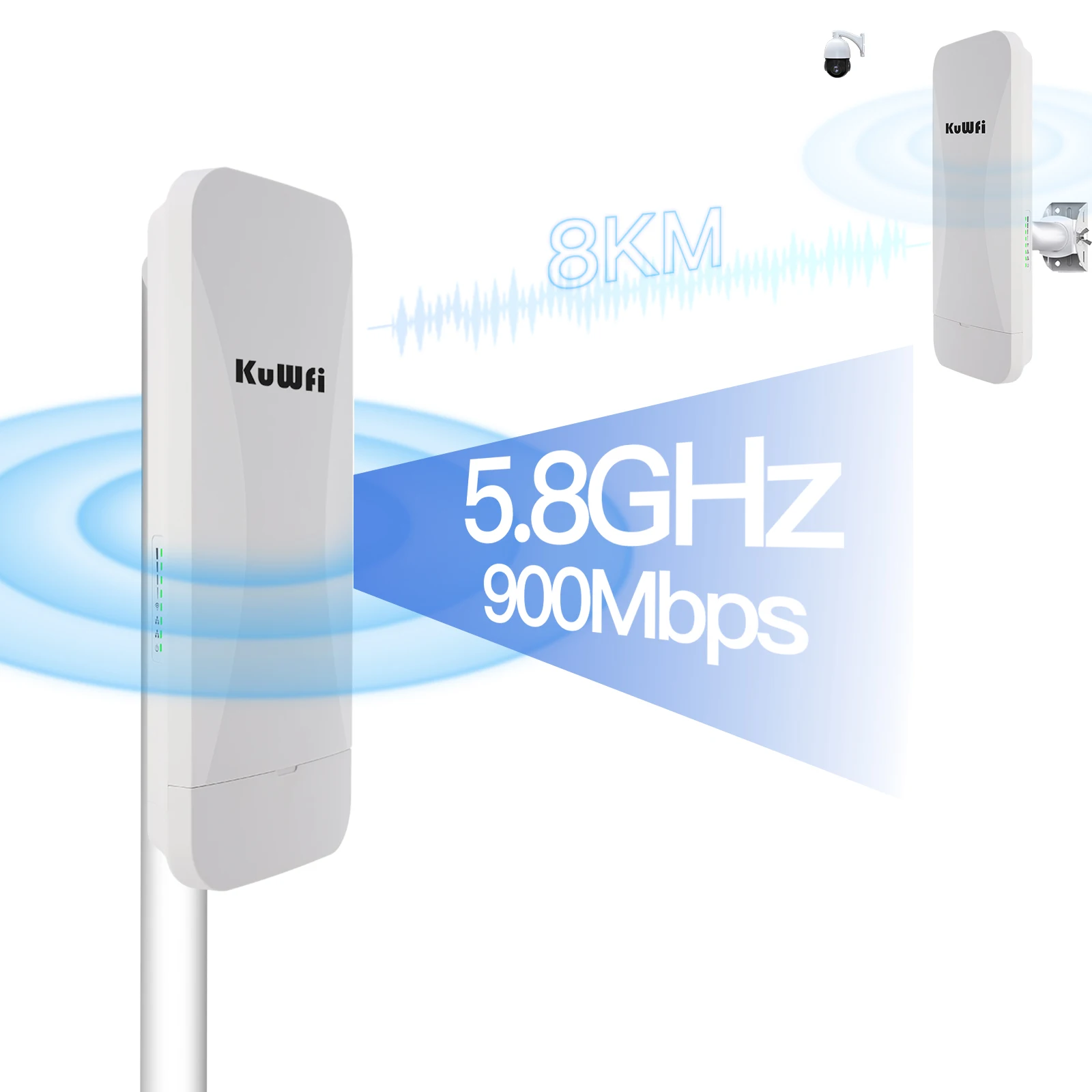 Kuwfi Wireless Bridge - 8km High Speed Outdoor Access Point