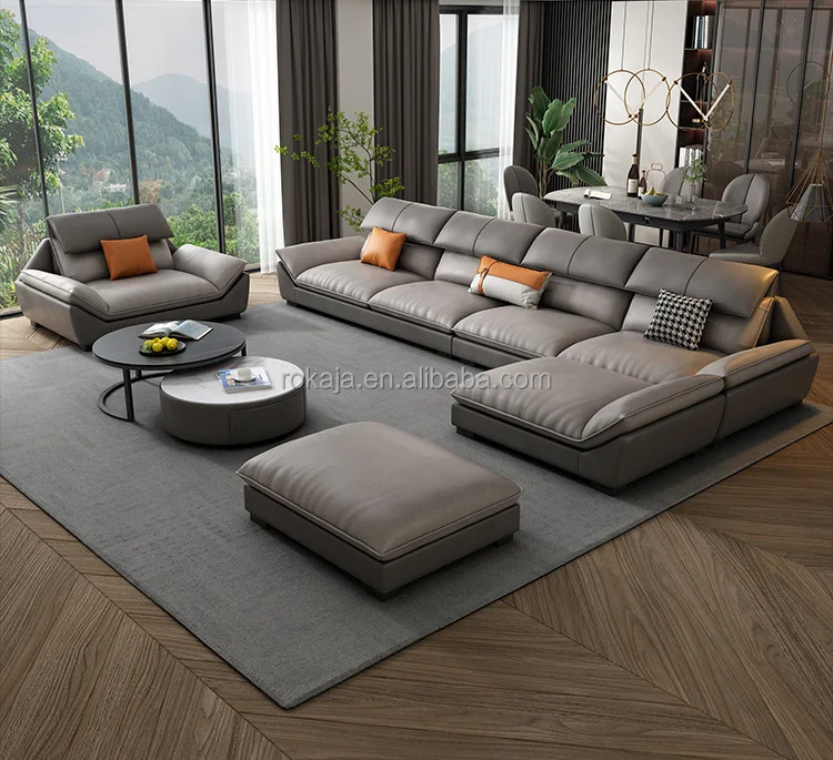 Minimalist L-Shape Sofa Set for Living Room - Easy Clean