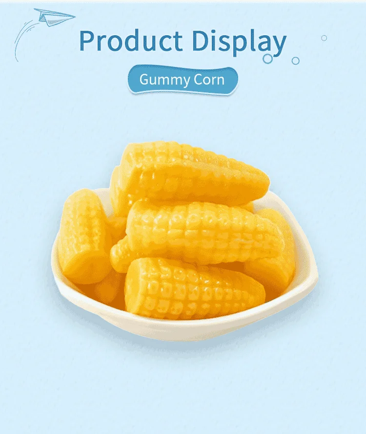 Corn Candy Fruit Flavored Gummy Halal Candy Gumdrop Children Like High ...