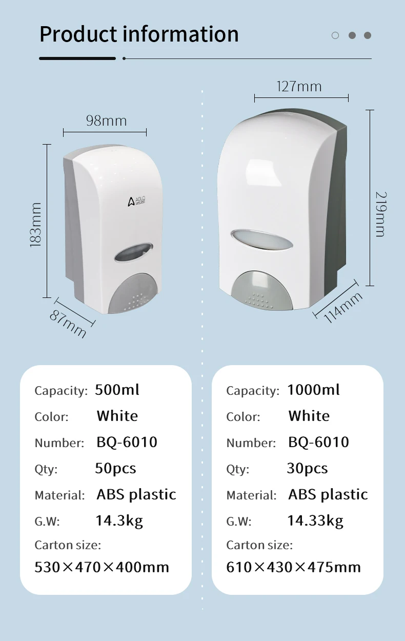 Hand Liquid Foam Dispenser Wall Mounted Mechanism of the Soap Dispenser ...