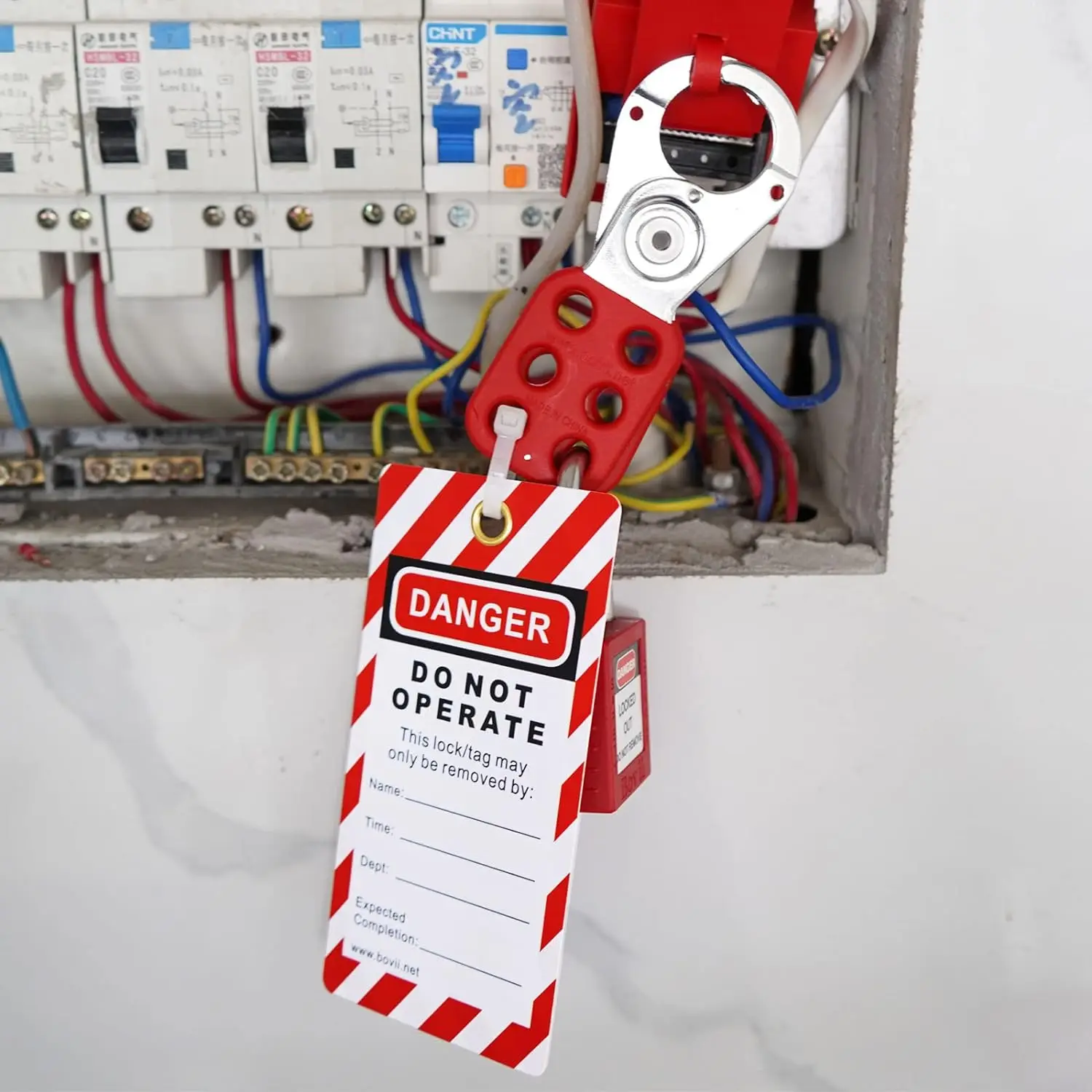 Red Warning Safety Lockout Tagout Tags for Lockout Out of Service ...