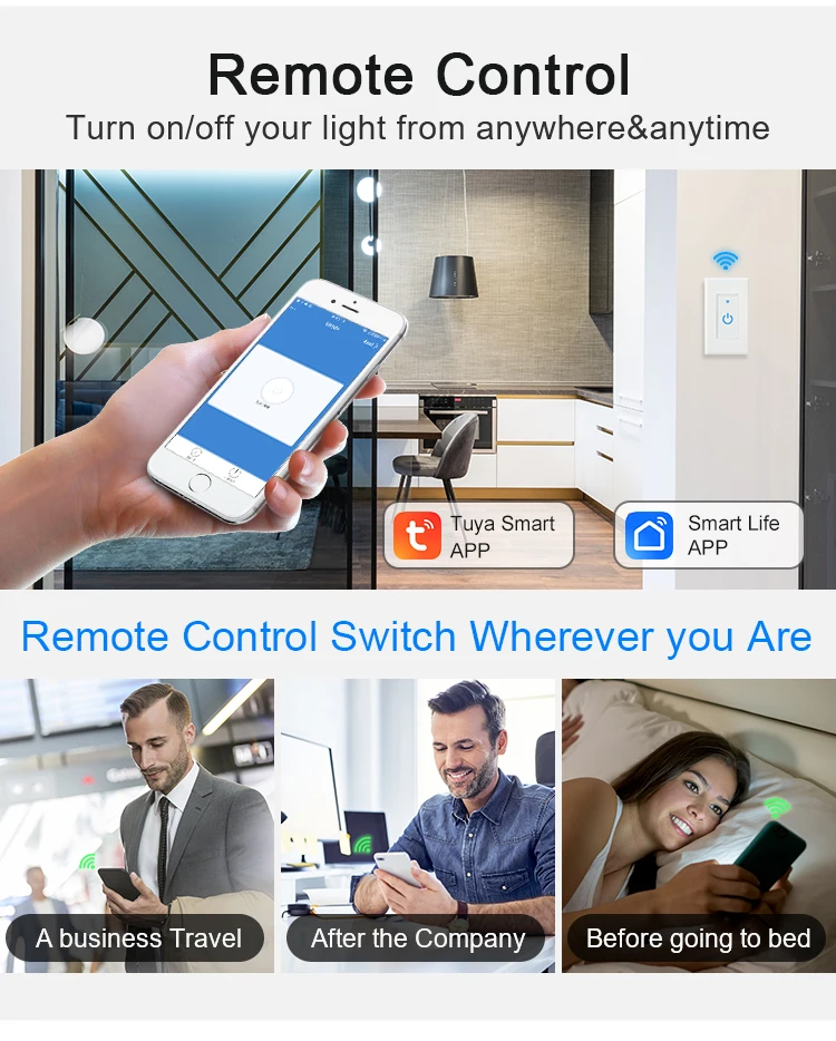 KS-602 Smart Physical Switch - US Standard Wifi Light Control