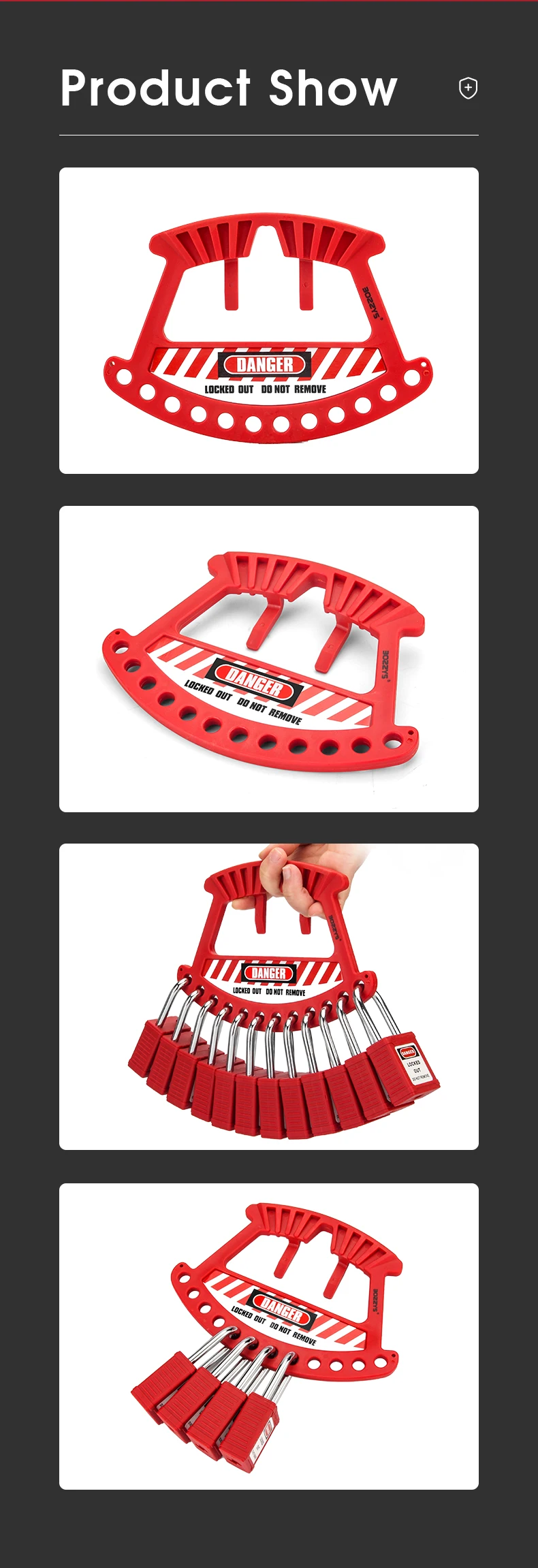 Holds Up To 12 Padlocks Safety Padlock Caddy For Safety Lockout-tagout ...