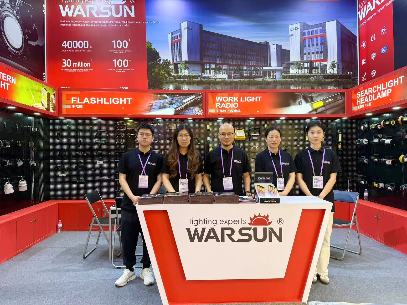 WARSUN 2025 Mini Portable LED Torch - IP44 Waterproof Flashlight