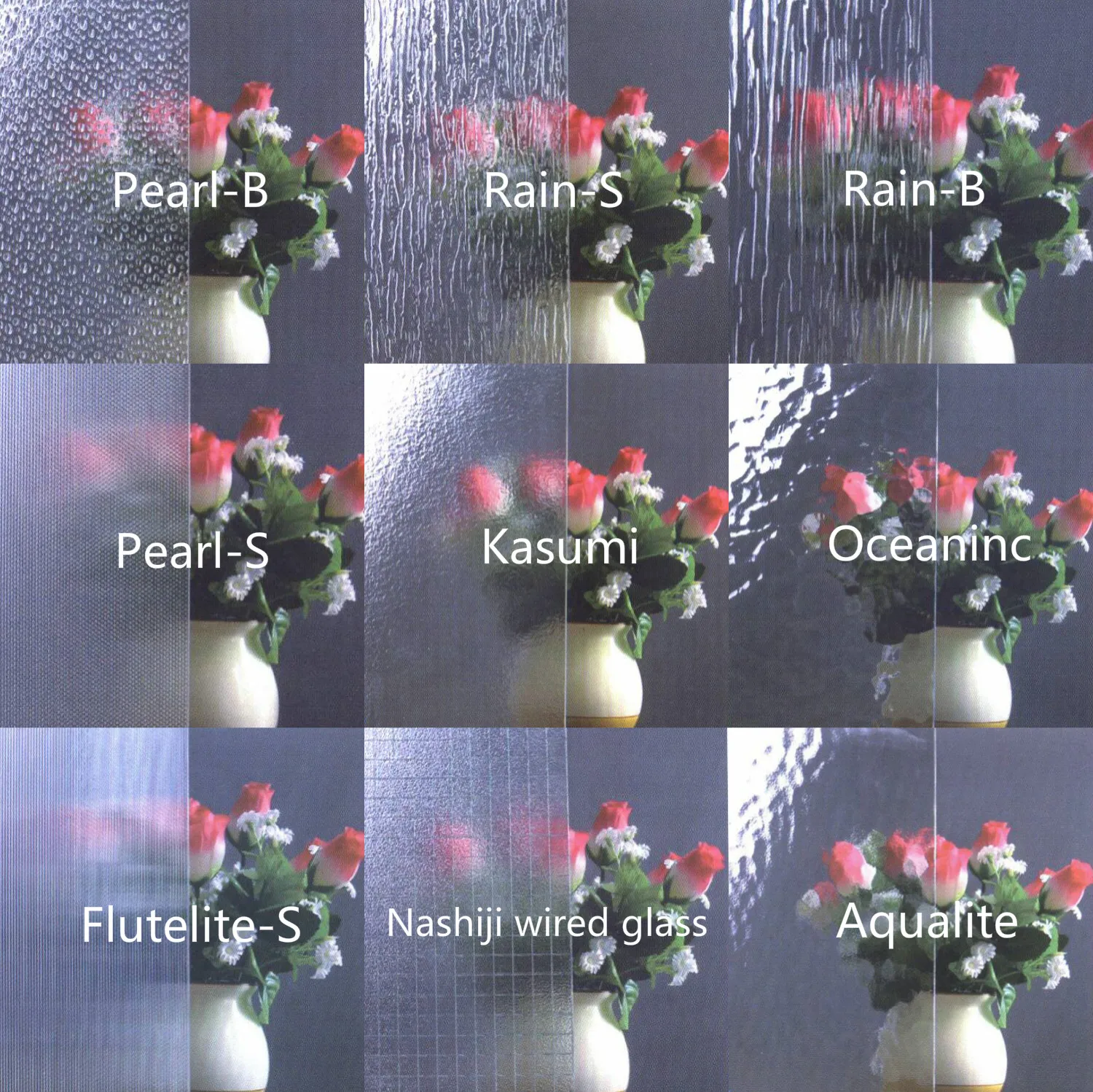 Beautiful Glue Chip Mistlite Flyfot Balcony Window Figured Patterned ...