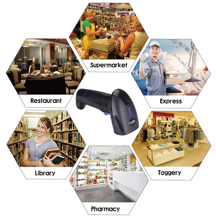 YHD-1100DW 2.4G Wireless Barcode Reader - Efficient & Reliable