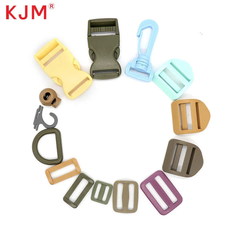 Bag Accessories Recycled Plastic Buckle Multi-color Side Release Slider ...
