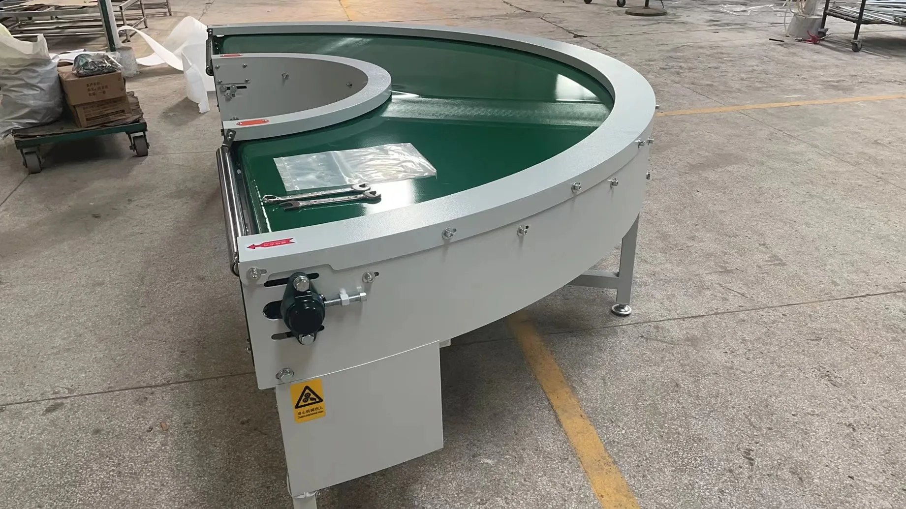 180 Degree PVC Turning Belt Conveyor - Efficient & Durable