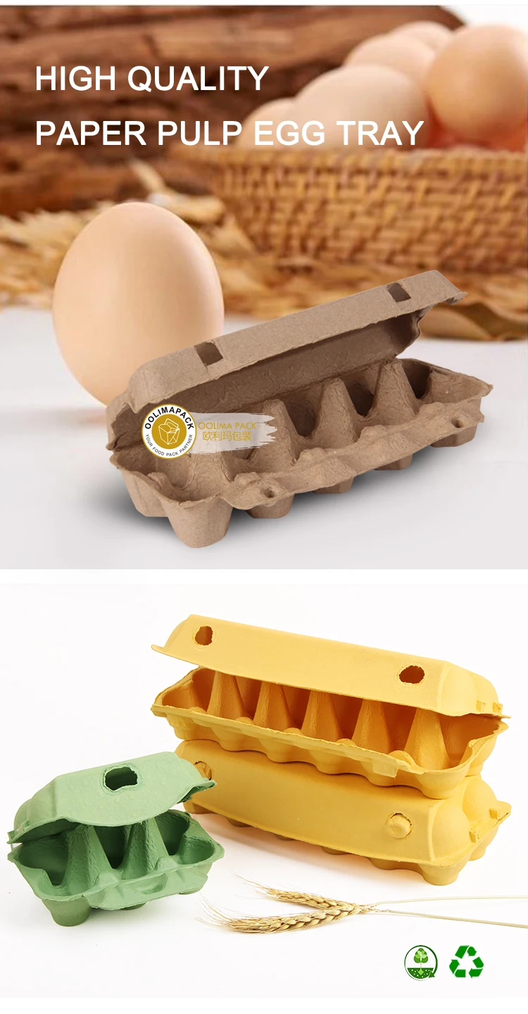 Eco-friendly Custom Egg Packaging Cardboard 6/12 Holes Paper Colored ...