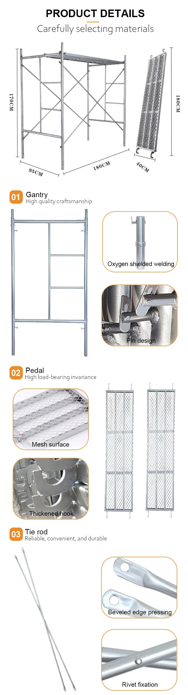 Customizable Stainless Steel Scaffolding for Construction
