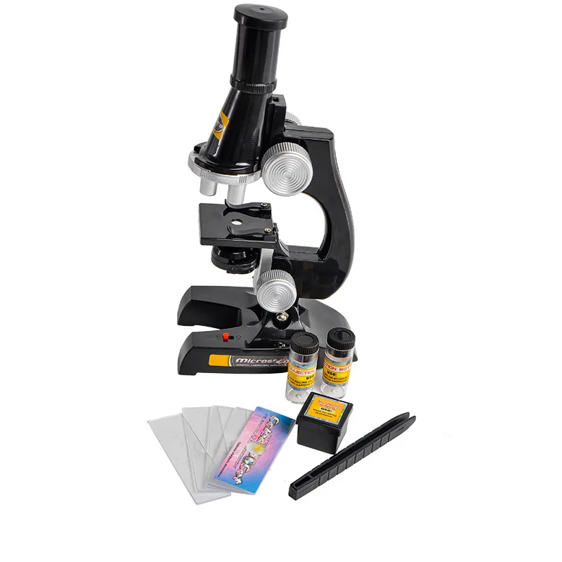 Microscope Kit Lab Led 100x-400x-1200x Home School Science Educational ...