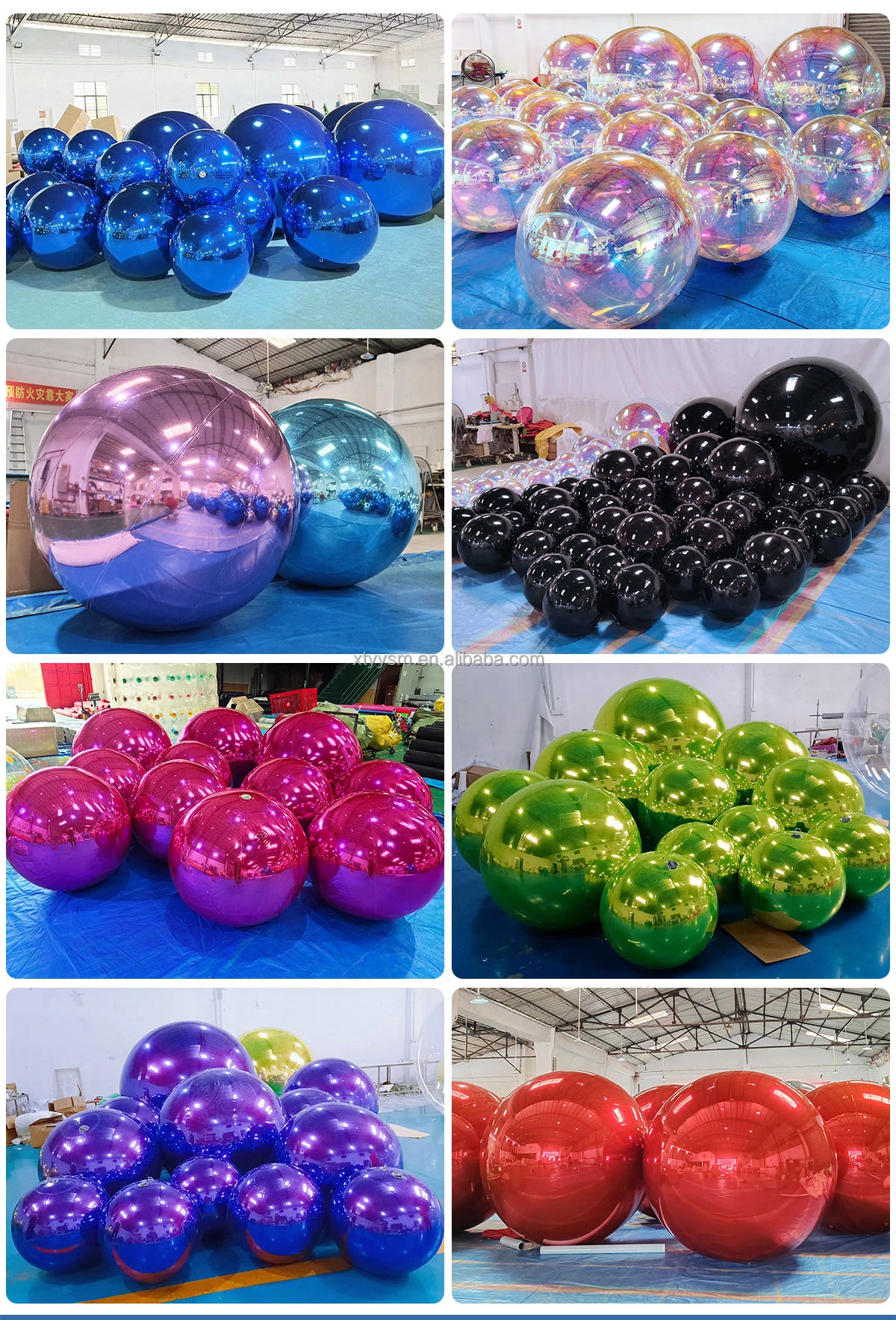 Custom Huge Inflatable Mirror Ball,Giant Inflatable Mirror Balloon For ...