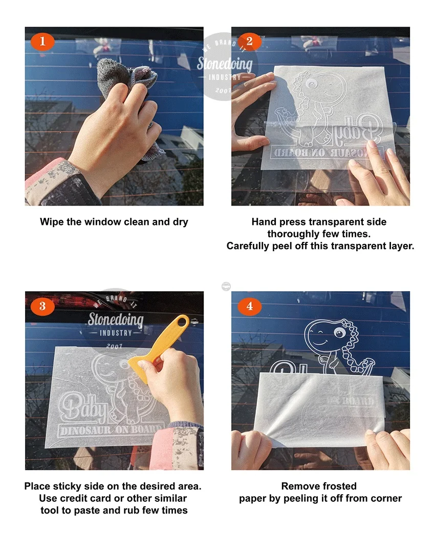 Custom Weatherproof Car Window Stickers - Durable & UV Resistant