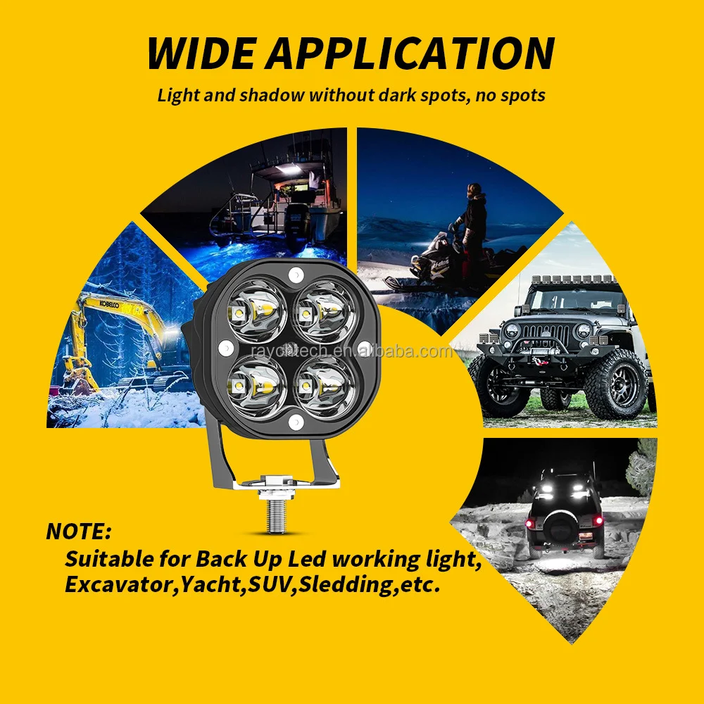3 Inch 40W LED Work Light Bar Pods for off Road & Driving