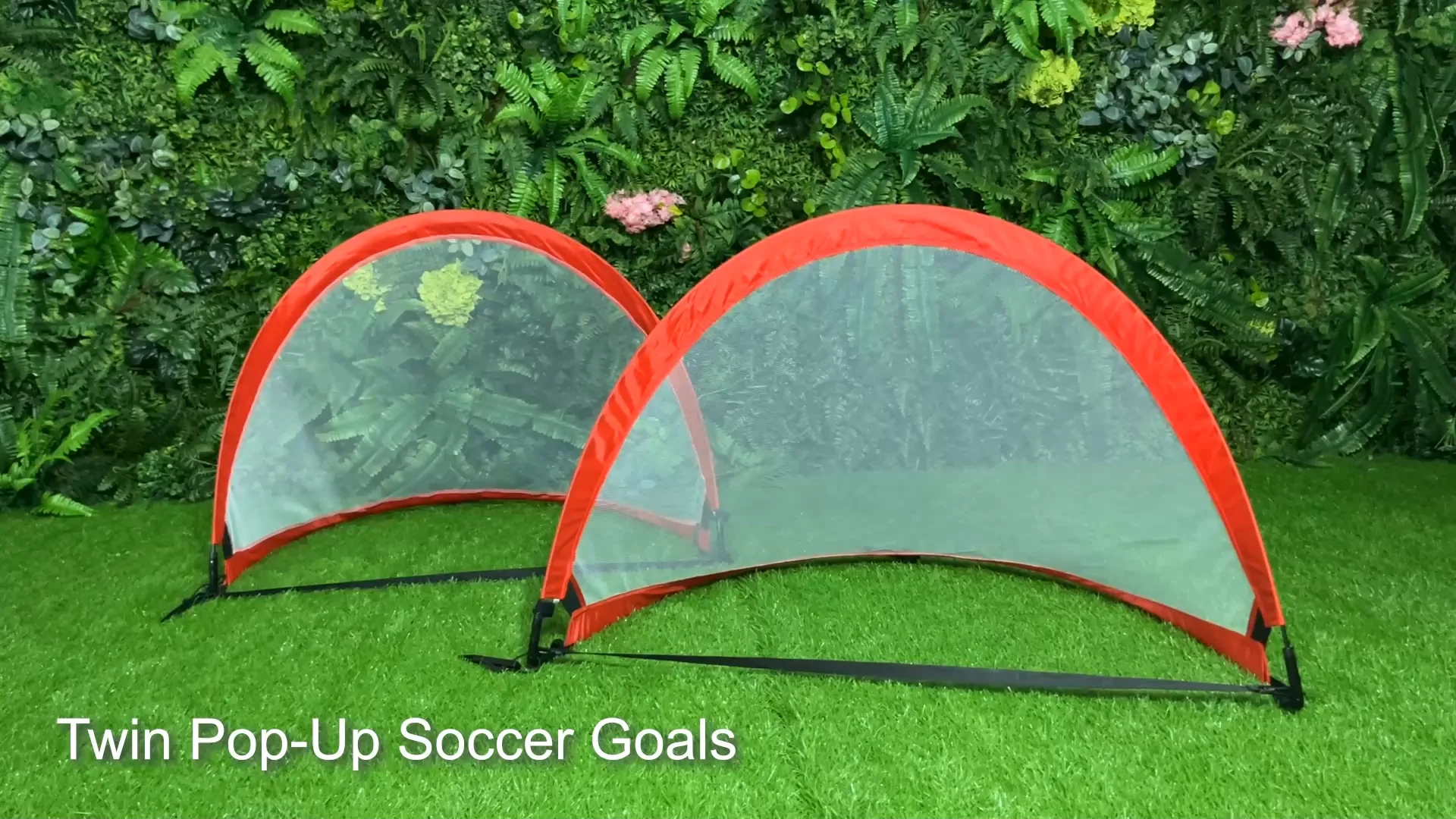 High Quality Twin Portable Pop-up Soccer Goal Set 122x81x81cm Plastic ...