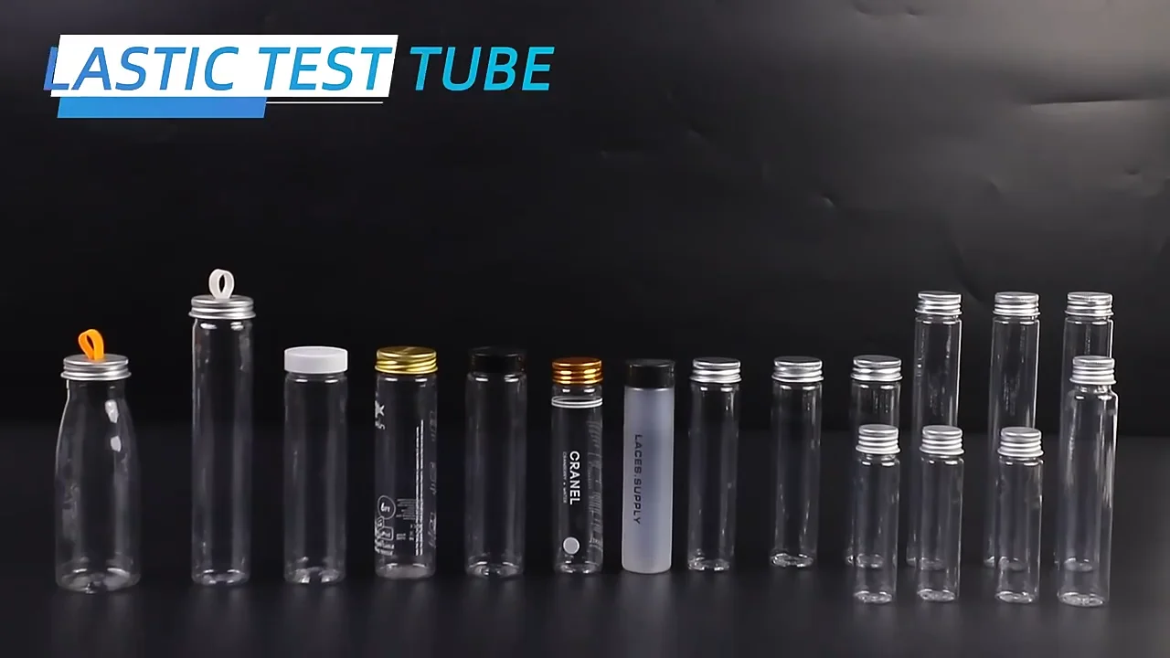 Clear Gummy Plastic Candy Packaging Plastic Round Container Candy Jar ...