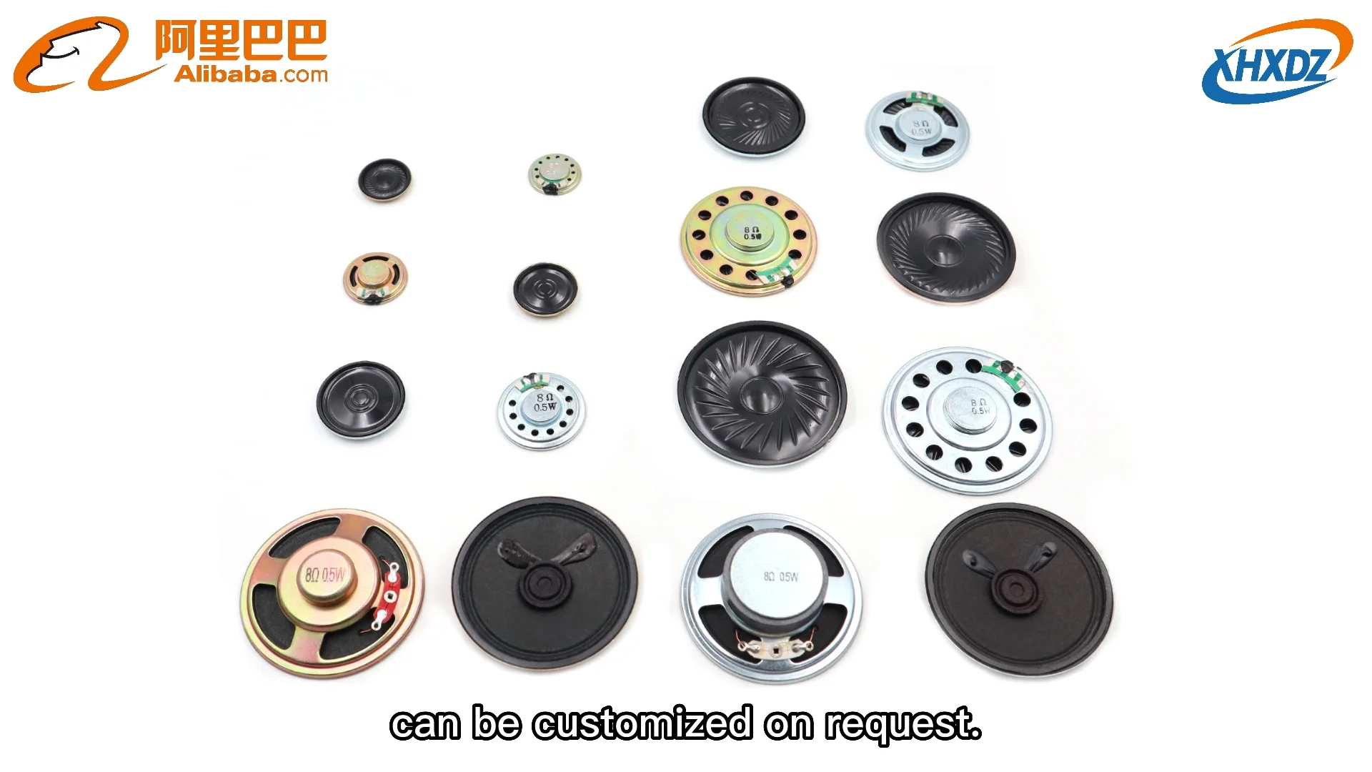 40mm Diameter 8 Ohm 0.5 Watt Inner Large Magnetic Iron Shell Speaker 8r ...