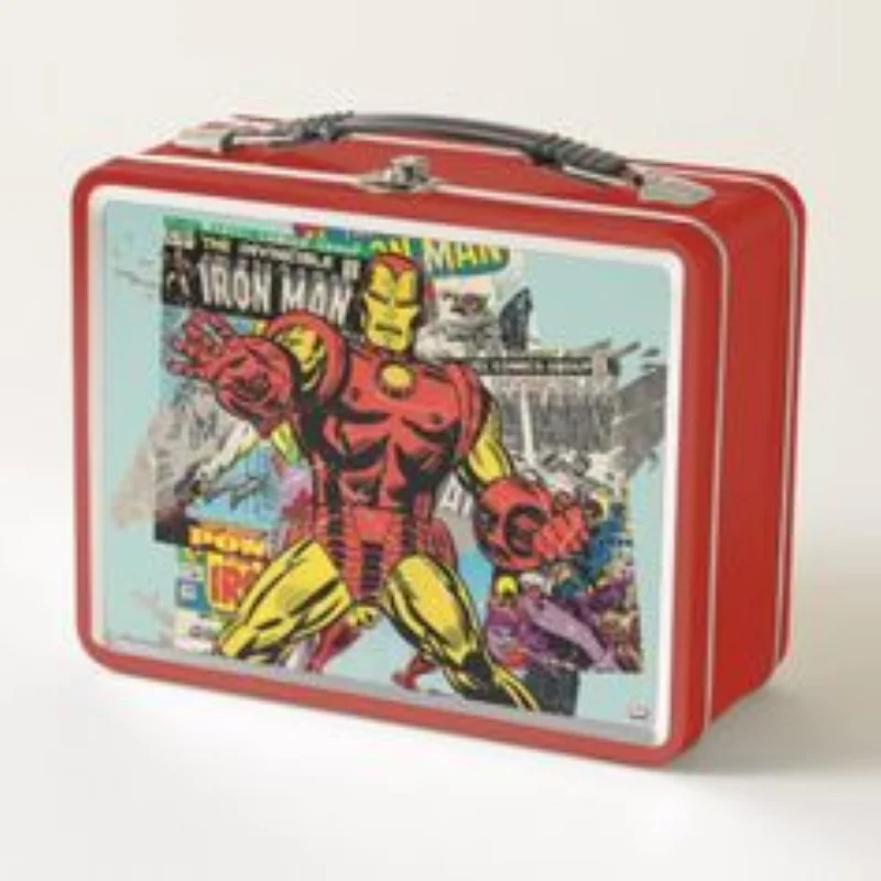Modern Design Kids TV Tin Lunch Box With Handle Reusable Food Bag Snack ...