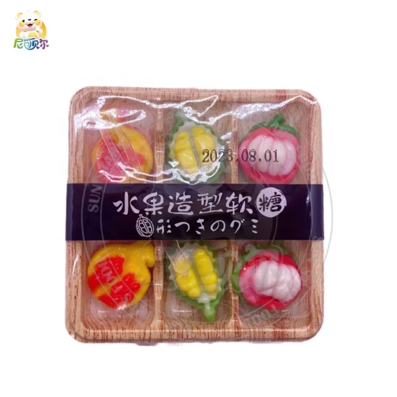 4d Durian Mangosteen Pomegranate Shape Gummy Jelly Soft Candy - Buy ...