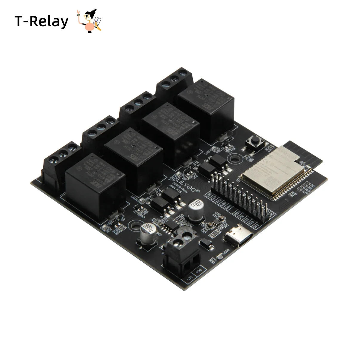 LILYGO T-Relay ESP32 Relay Module DC 5V 4/8 Channel Development Board ...