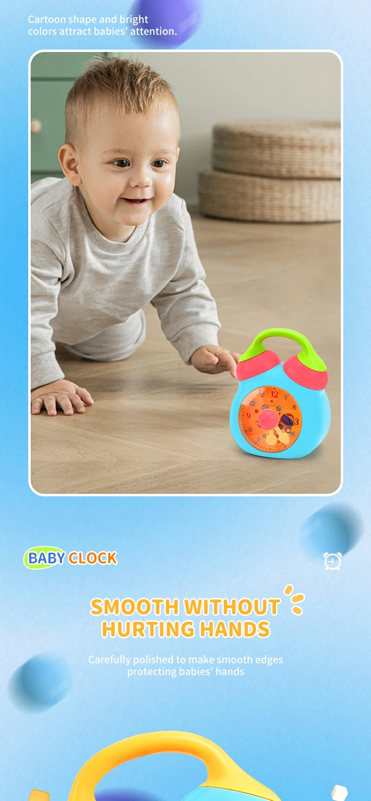 3m+ Infant Early Educational Enlightenment Alarm Clock Intelligence ...