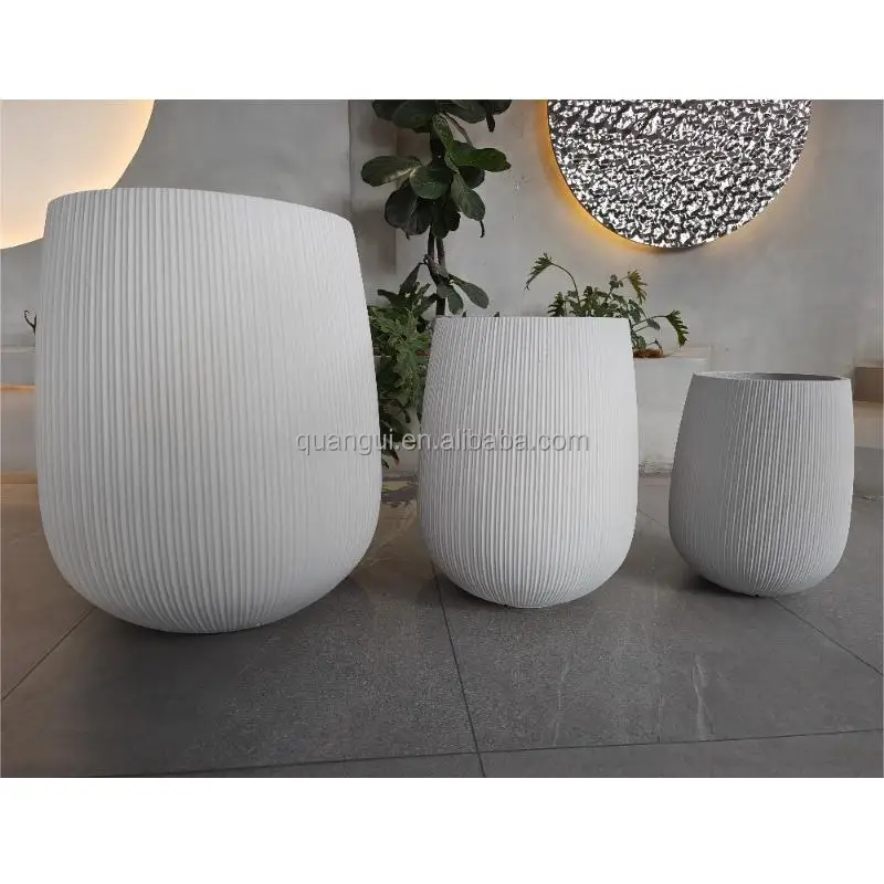 2024 Customized Large Clay Flower Pots - Hand Carved Planter