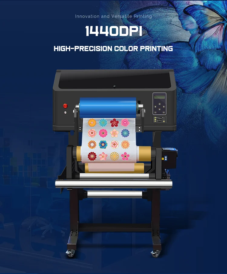 Erasmart Inkjet 35cm A3 Roll Gold Silver Ab Film Uv Printing Machine Dtf Bottle Cup Wrap Sticker ...