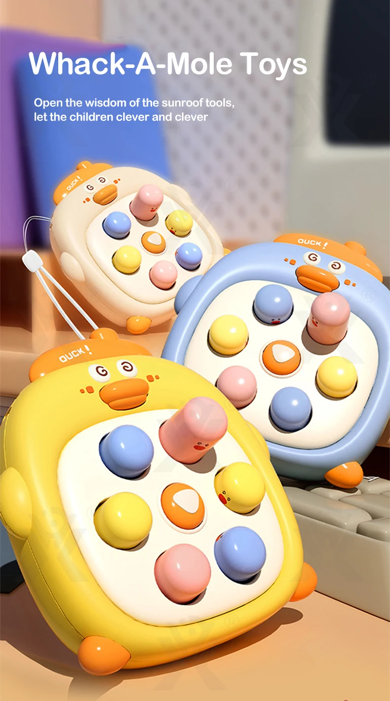 Chengji Early Educational Children Plastic Whack-a-mole Toy Cute Duck ...