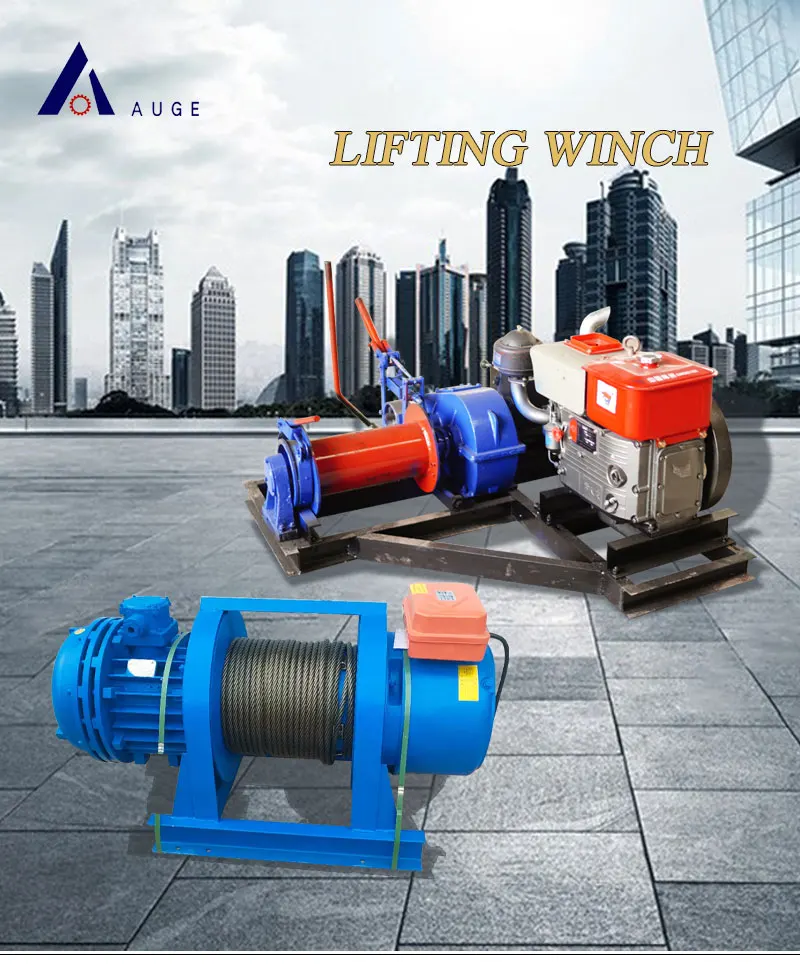 Portable 5 Ton Hydraulic Winch for Car Boat Anchors 10T Capstan Wire ...