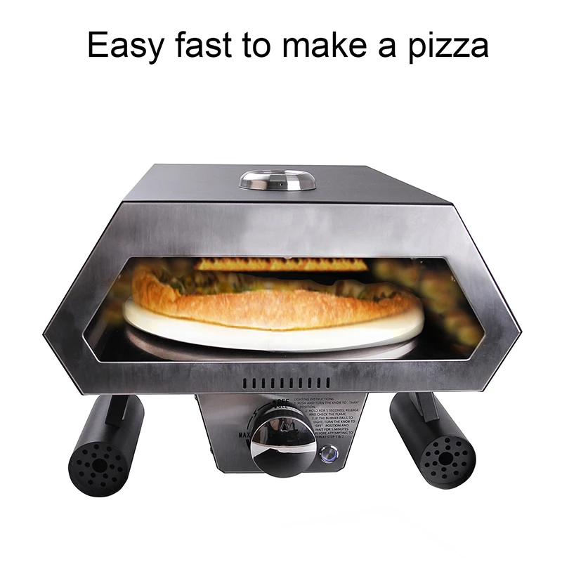Premium Top Pizza Oven & With Rotating Pizza Plate Unique Design Grill ...