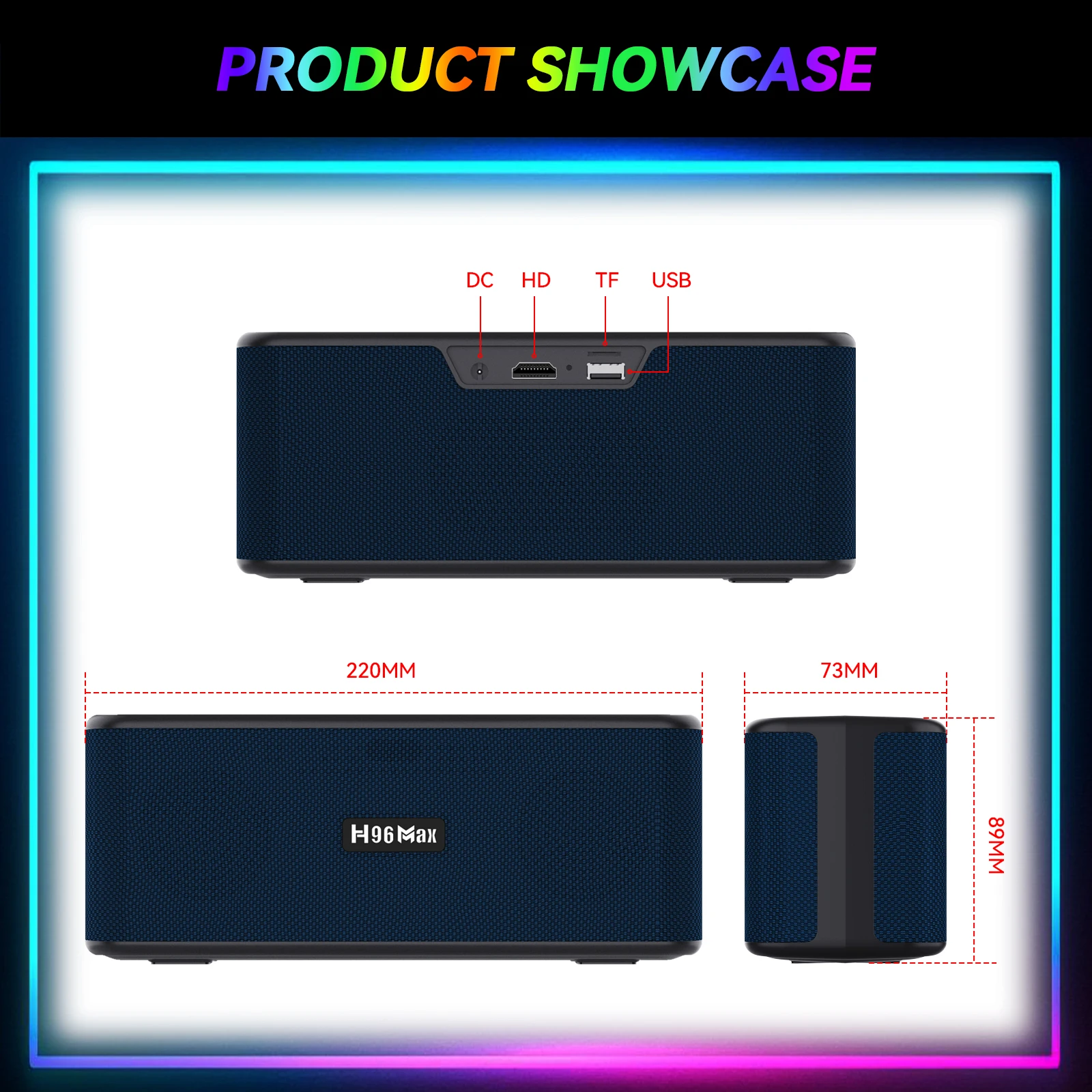 H96 Max M7 TV Box - Android 13.0 with BT 5.1 Media Player