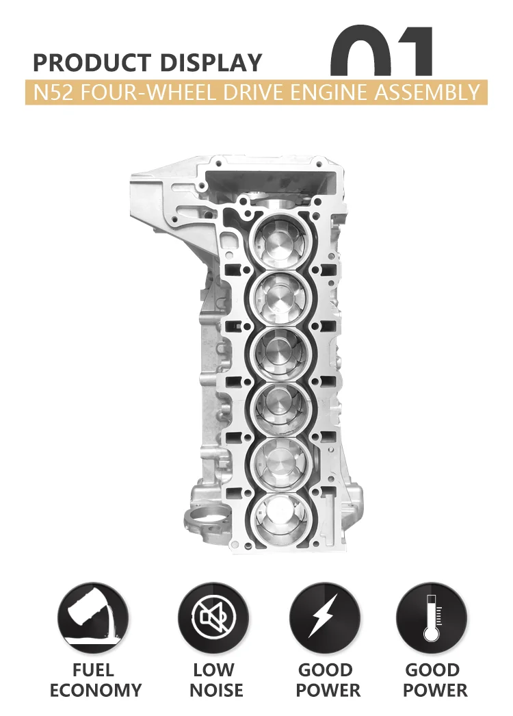 Engine Block For Bmw N55 Cylinder Block Crankshaft X4 X5 X6 535i 640 ...