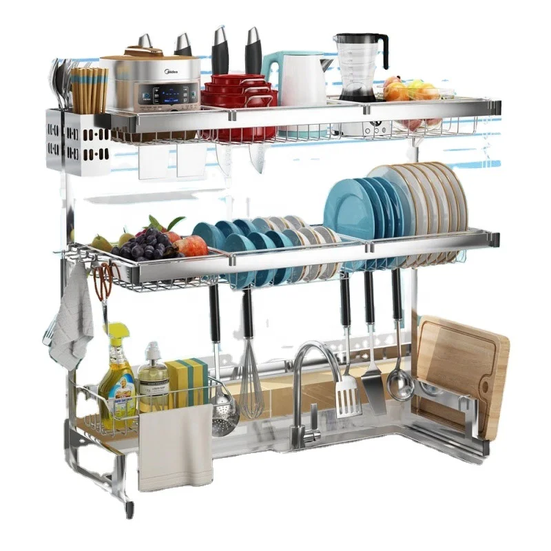 Kitchen Multi-function Stainless Steel Storage Holder Knife Block ...