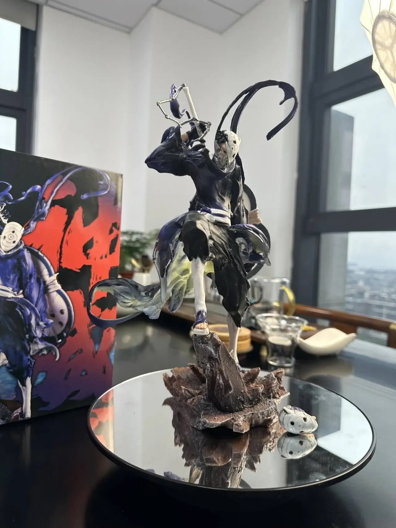 Hatake Kakashi Uchiha Obito Sasuke Itachi Model Doll Fighting Posture ...